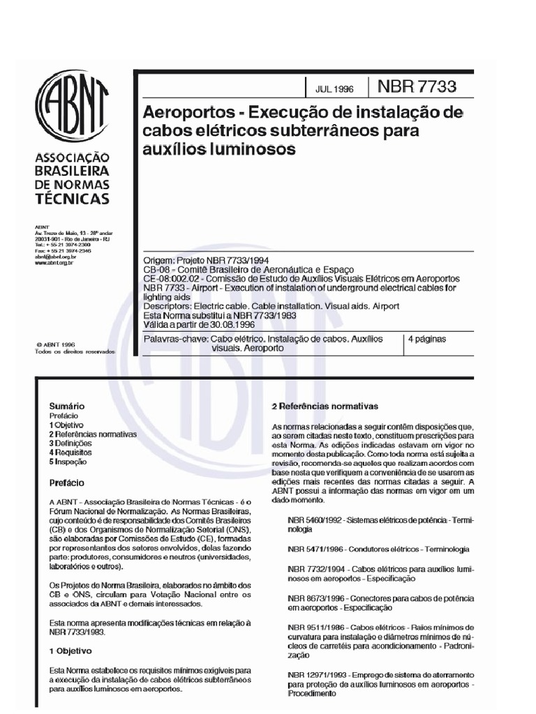 NBR Abnt 7733 - 1996 | PDF