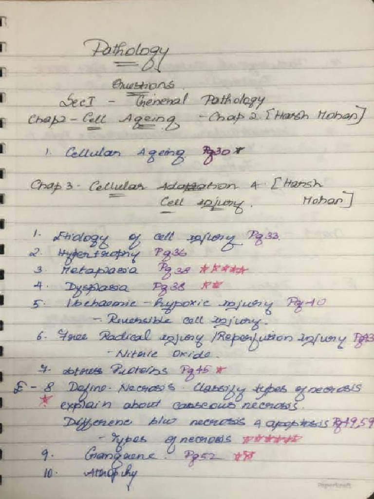 Pathology Paper 1 | PDF