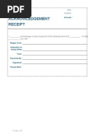 Car Acknowledgement Receipt | PDF | Finance & Money Management