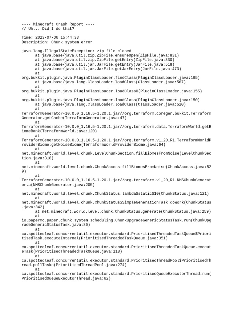 Crash 2023 07 06 - 15.44.33 Server | PDF | Central Processing Unit | Software Engineering