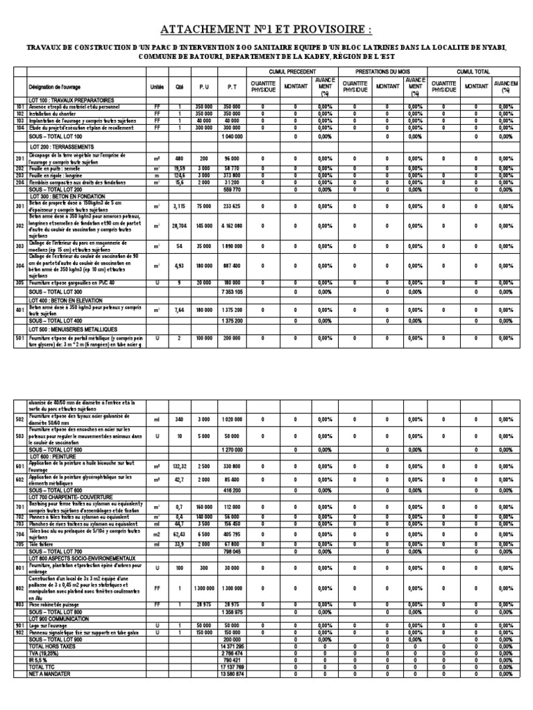 Attachement P | PDF | Ingénierie civile | Génie du bâtiment