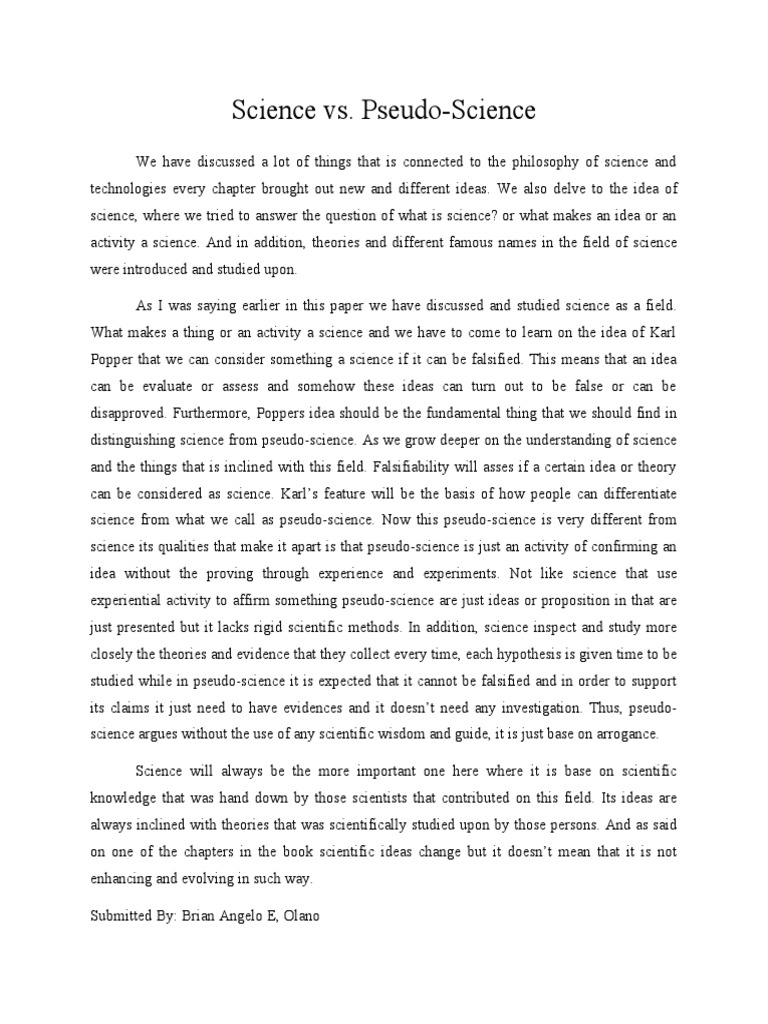 Science Vs | PDF | Pseudoscience | Science