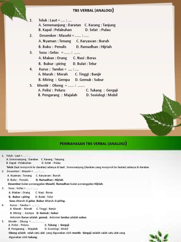 Analogi & Kuantitatif | PDF | Kajian Bahasa Asing | Metode & Bahan Ajar