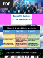 Gcse Business Formula Sheet | PDF | Revenue | Cost