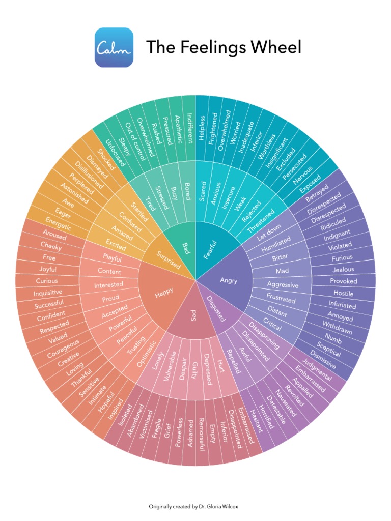 Feeling Wheel Colored | PDF