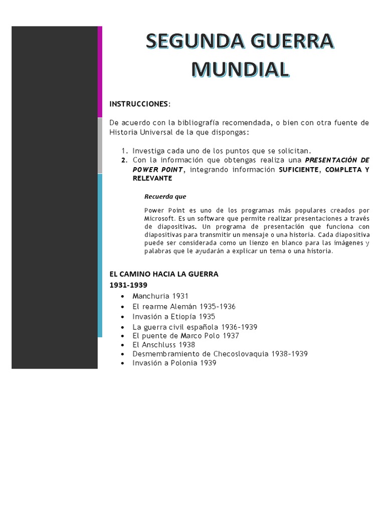 Segunda Guerra Mundial.1 | PDF | Historia