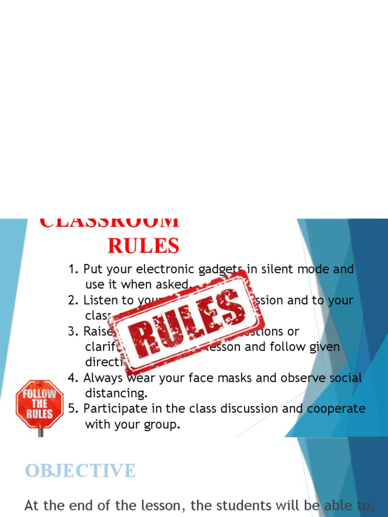 Classroom Rules and Force Activities | PDF | Force | Risk