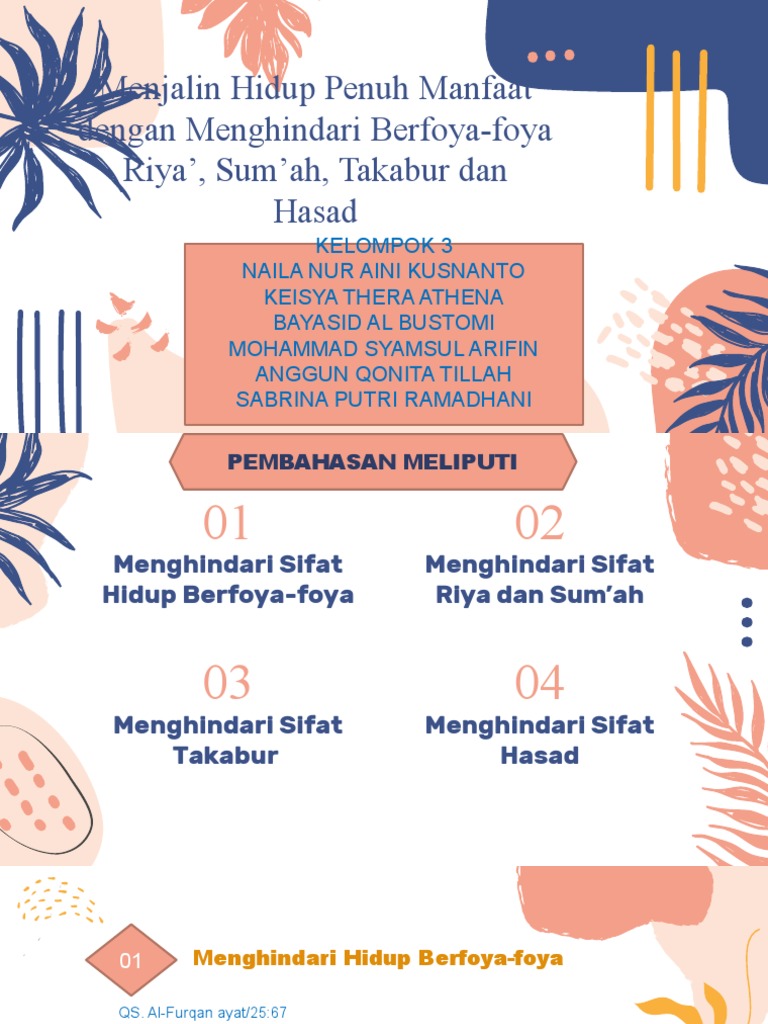 Bab 3 Kls 10 Menjalani Hidup Penuh Manfaat Dengan Menghindari Berfoya ...