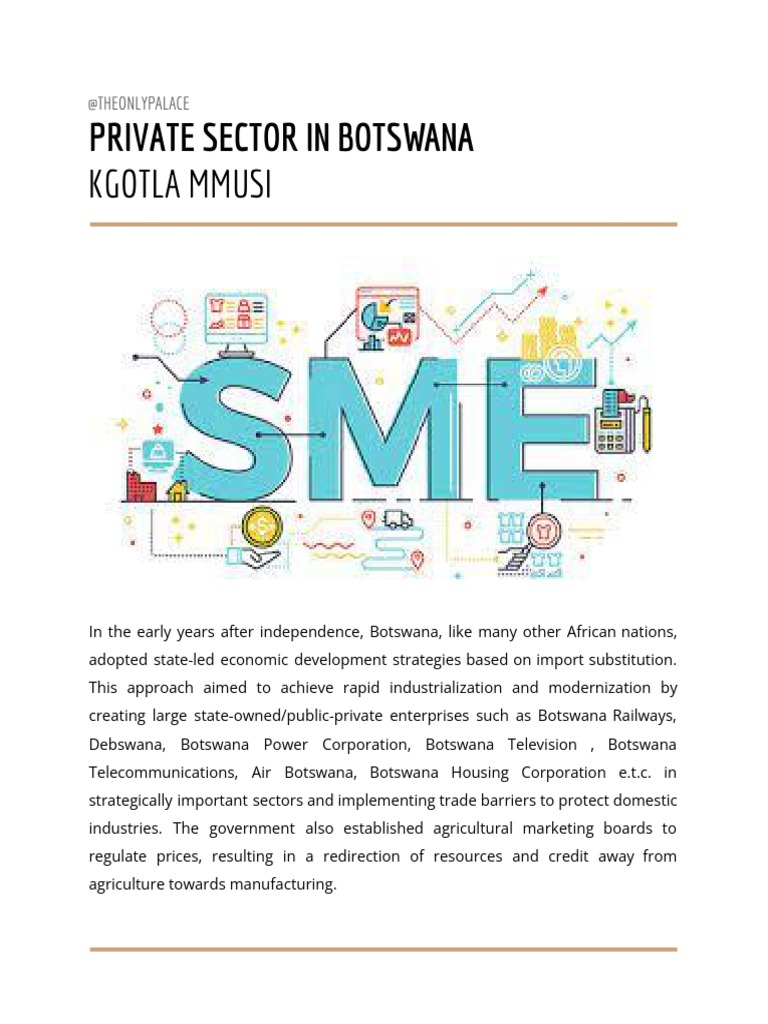 Role of Entrepreneurship in Botswana's Economic Development | PDF ...