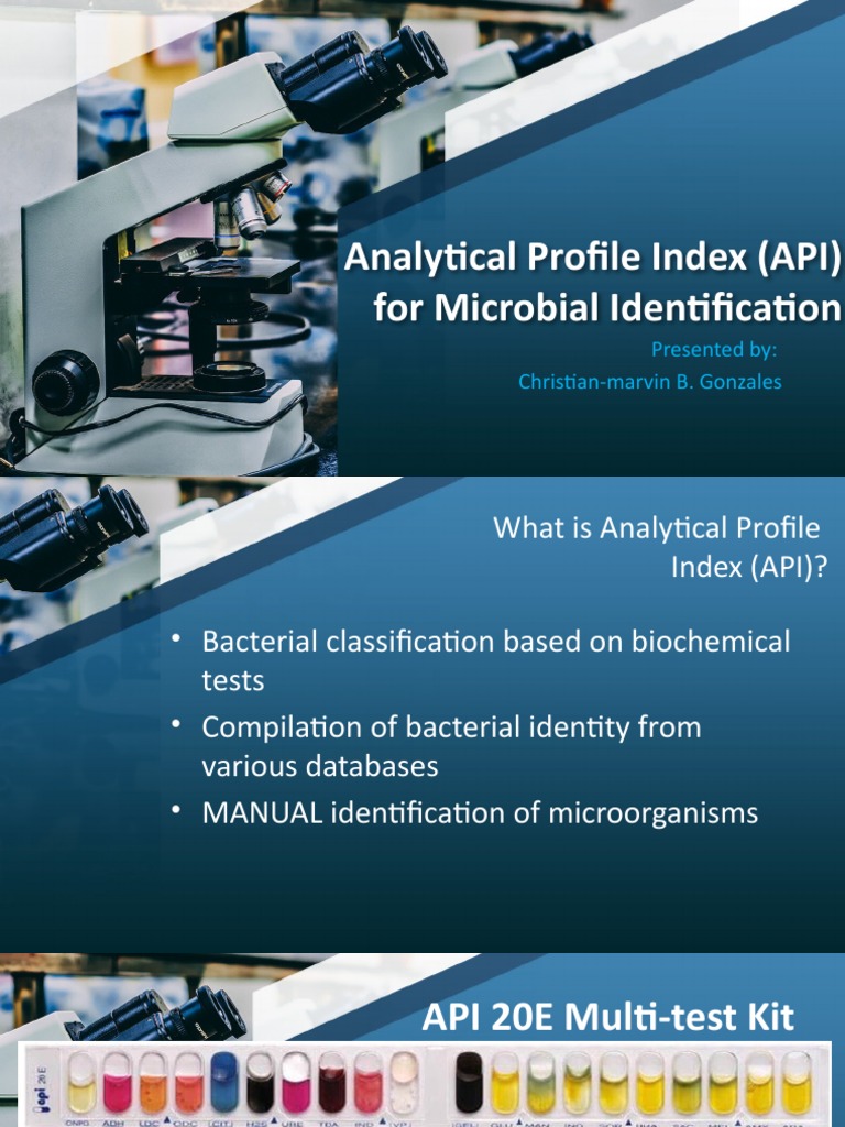 API For Microbial ID | PDF