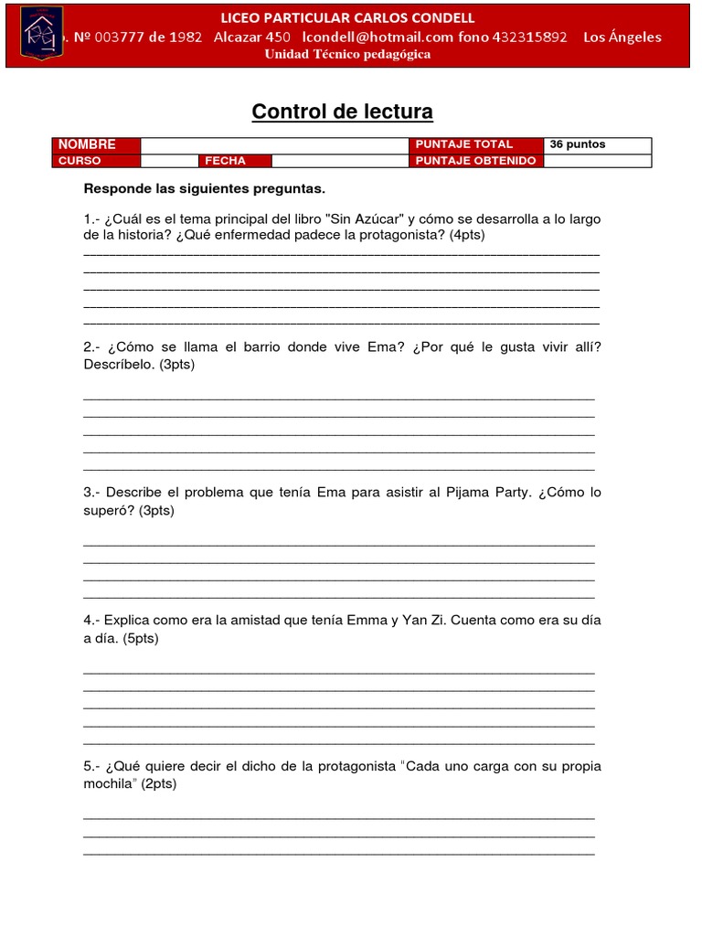 Prueba Libro Sin Azucar | PDF Prueba Libro Sin Azucar | PDF