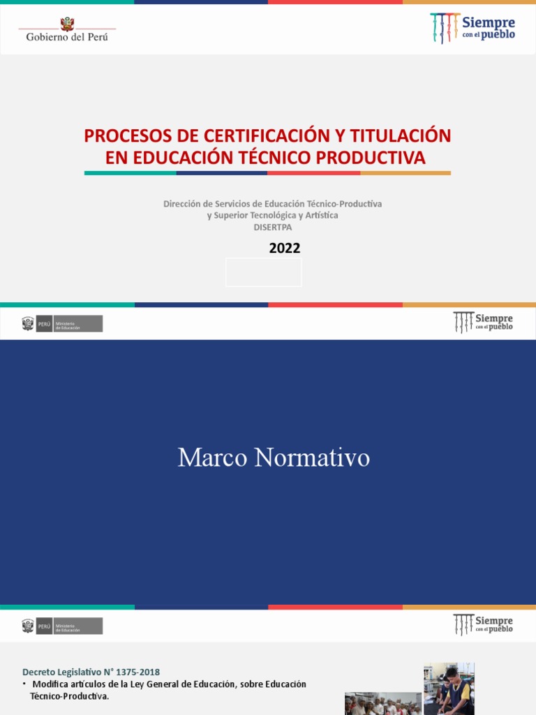 Procesos de Certificación y Titulación en ETP | PDF