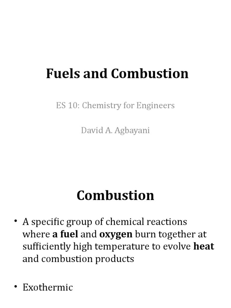 Overview of Fuels and Combustion | PDF | Fuels | Natural Gas