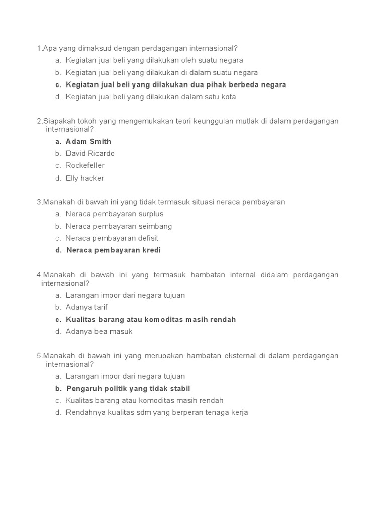 Soal Pilgan Logistik | PDF