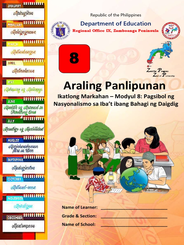 Araling Panlipunan: Ikatlong Markahan - Modyul 8: Pagsibol NG Nasyonalismo Sa Iba't Ibang Bahagi ...