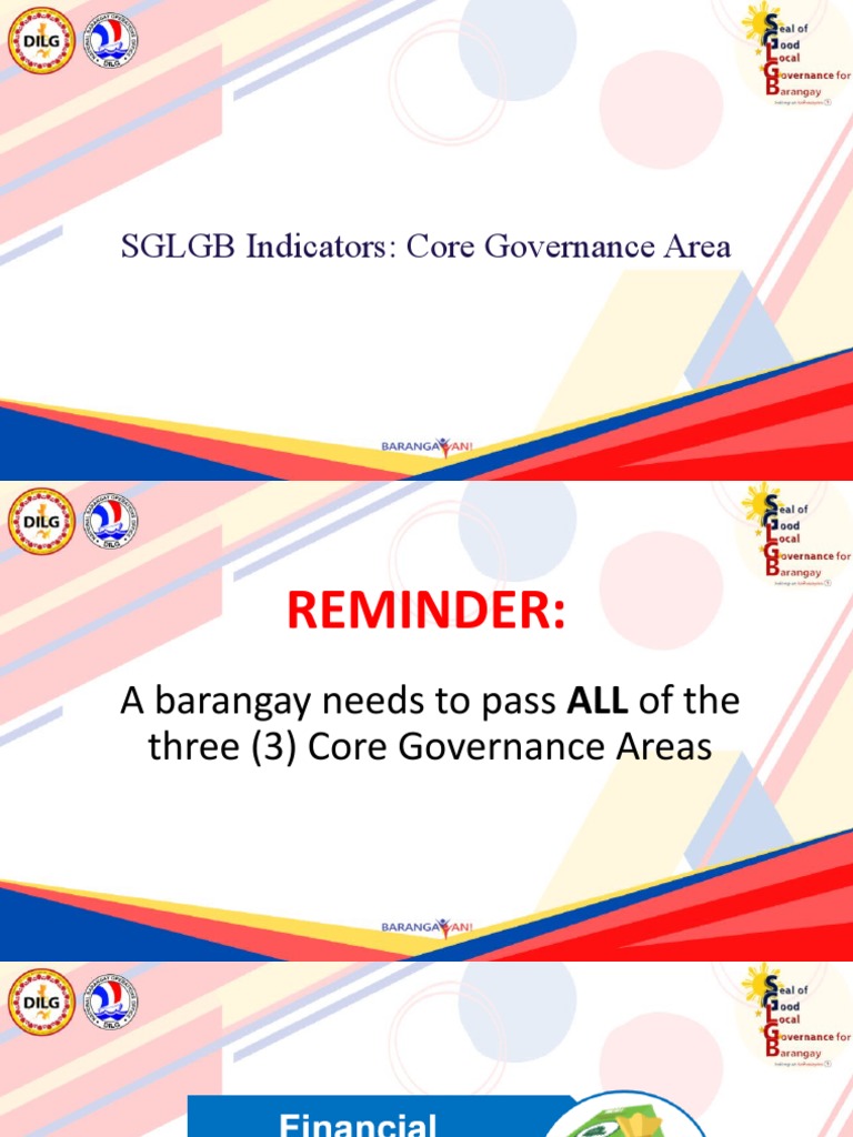 3, SGLGB Indicators - Core Governance Area | PDF