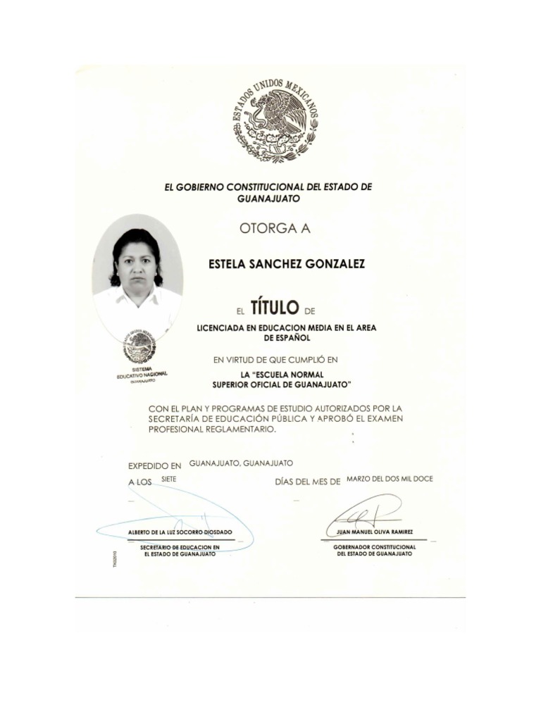 Grado de Estudios | PDF
