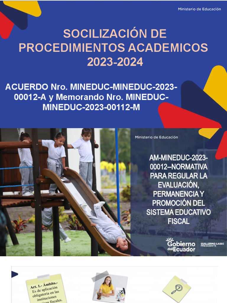 Directrices Academicas 2023-2024 | PDF