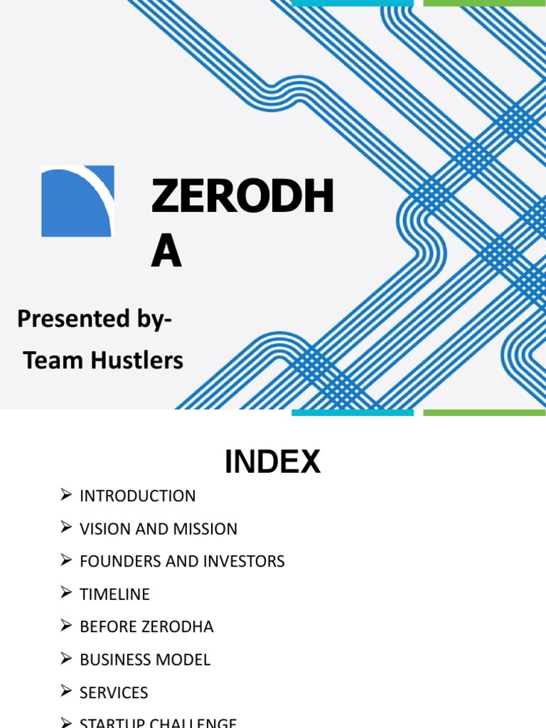 ZERODHA | PDF | Investing | Service Industries