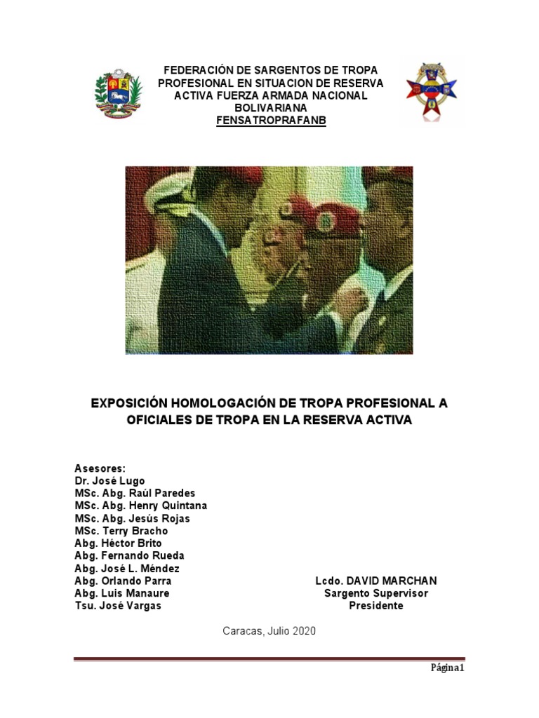 Homologacion Oficial de Tropa | PDF | Política | Ciencias sociales