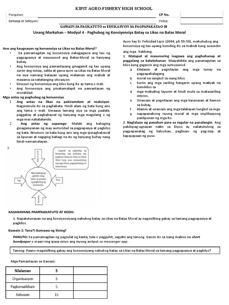 Esp10 Q1 W4 Las | PDF