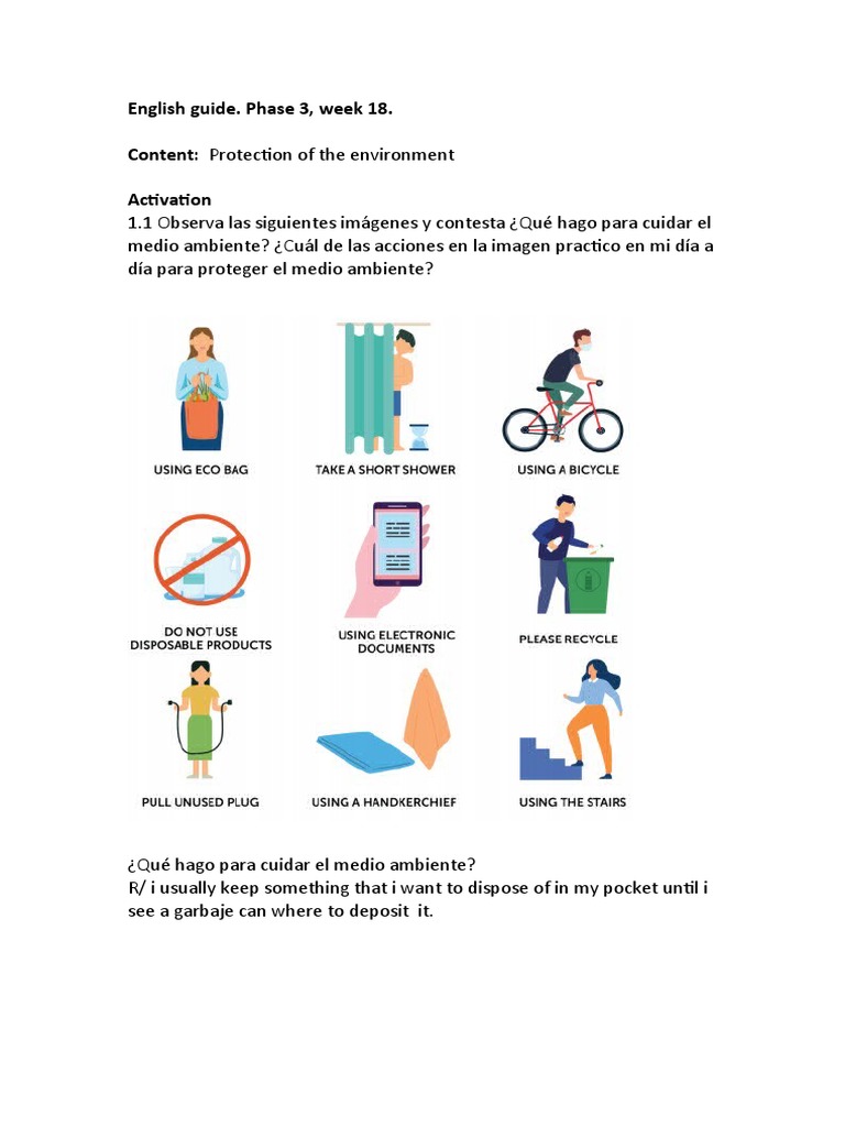 English Guide. Phase 3, Week 18 | PDF | Ciencia y matemáticas