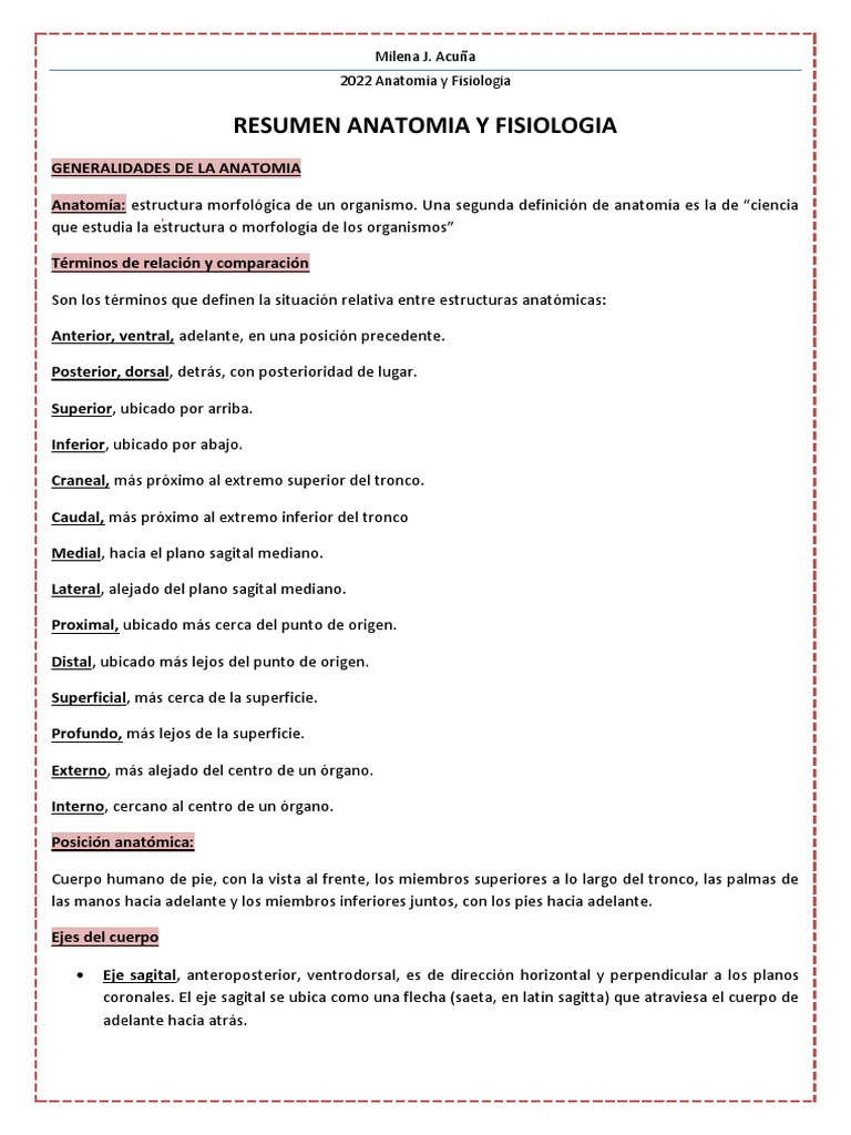 Final de Anatomia y Fisiologia | PDF | Articulación | Anatomía humana