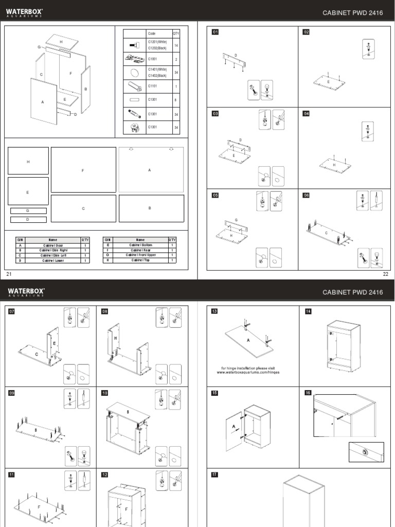 Cabinet Manual Waterbox | PDF | Car | Motor Vehicle