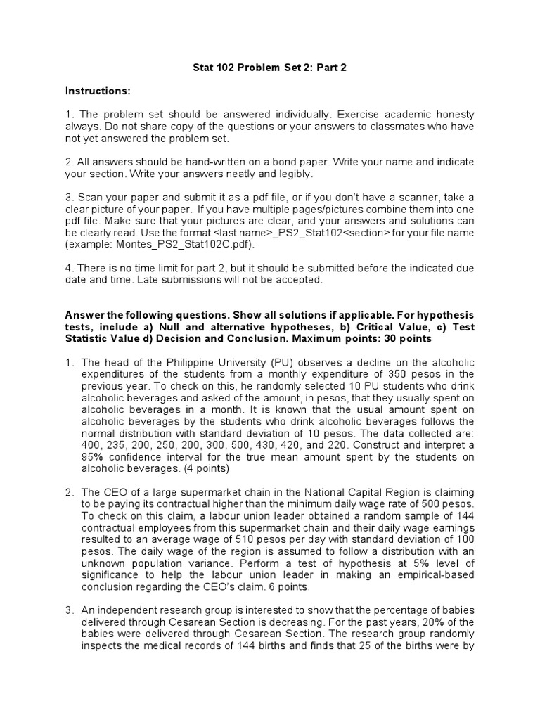 Problem Set 2_ Part 2 | PDF