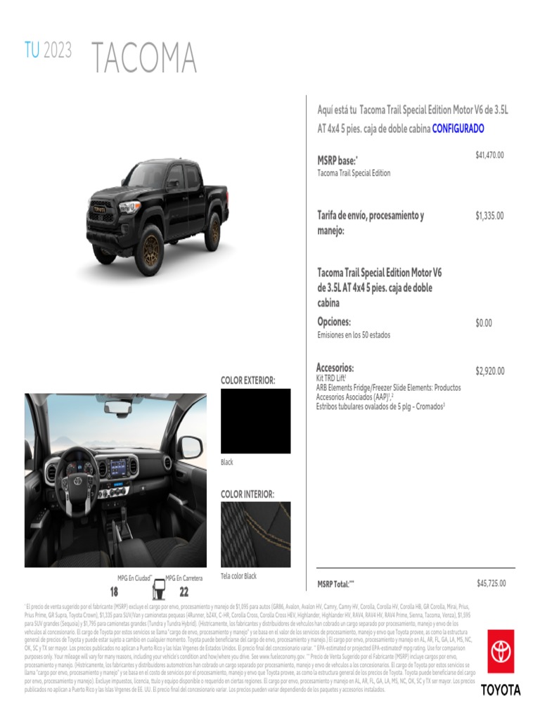 2023 Tacoma | PDF | Toyota | Direccion