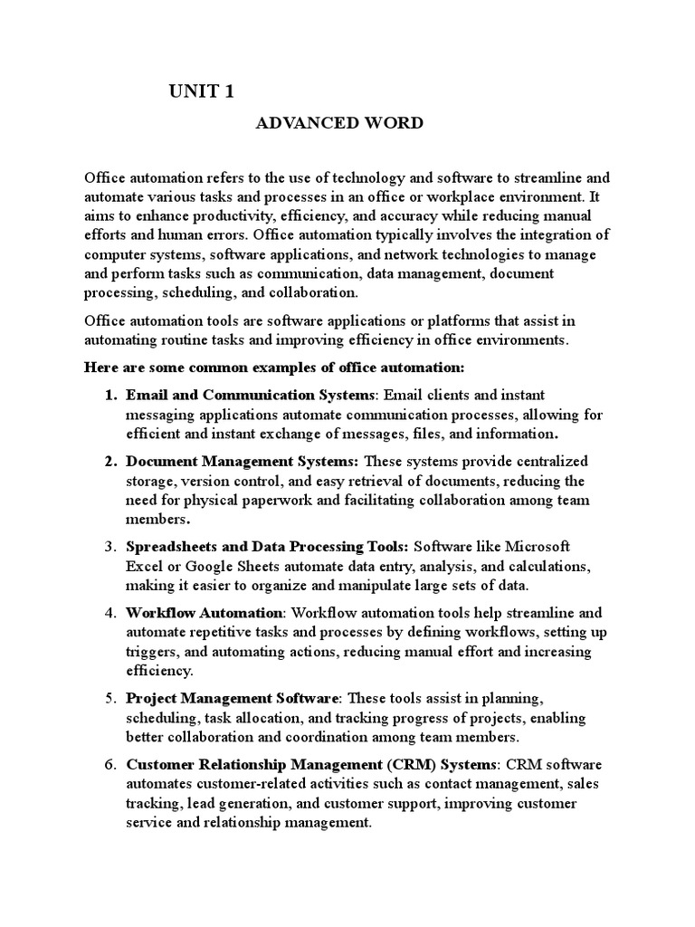 Office Automation Tools Ii Unit 1 Pdf Hyperlink World Wide Web