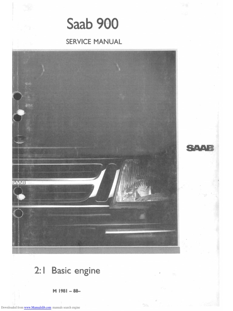 Saab 1981 - 900 Service Manual | Download Free PDF | Hypertext | Web Development