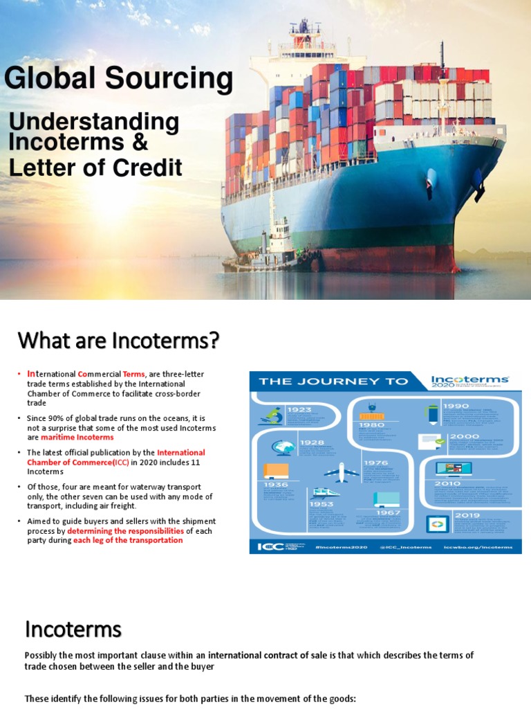 Module 5. Understanding Incoterms | PDF | Letter Of Credit | Freight ...