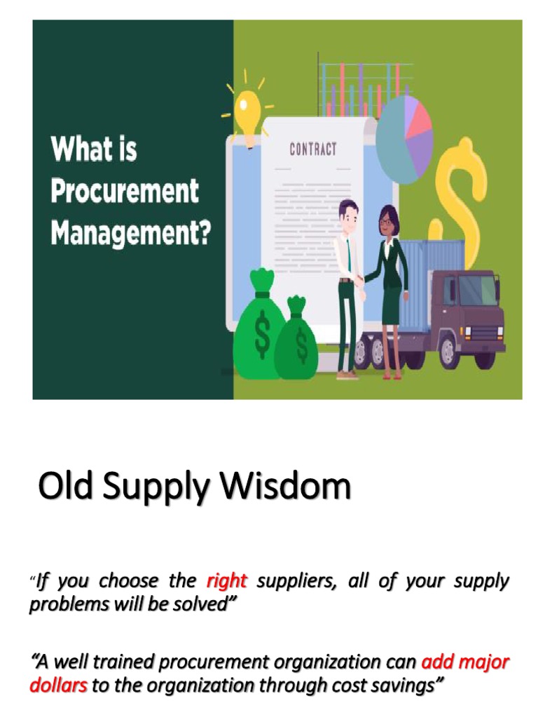 Module 4 - Procurement Management | PDF | Procurement | Supply Chain