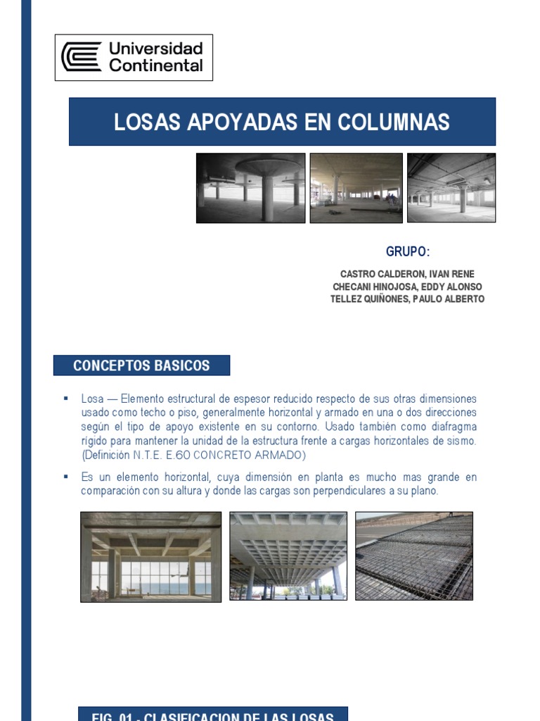 Losas Apoyadas en Columnas | PDF | Viga (Estructura) | Doblar