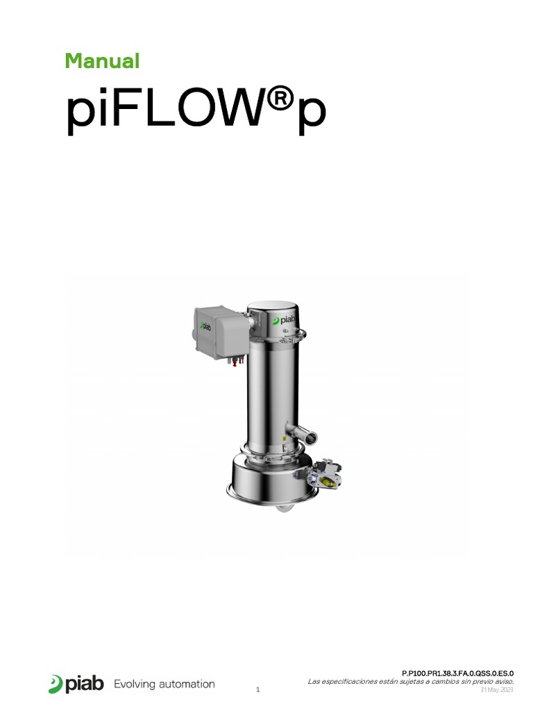 piFLOW®-P P100 PR1 38 3 FA 0 QSS 0 ES 0-Manual | PDF