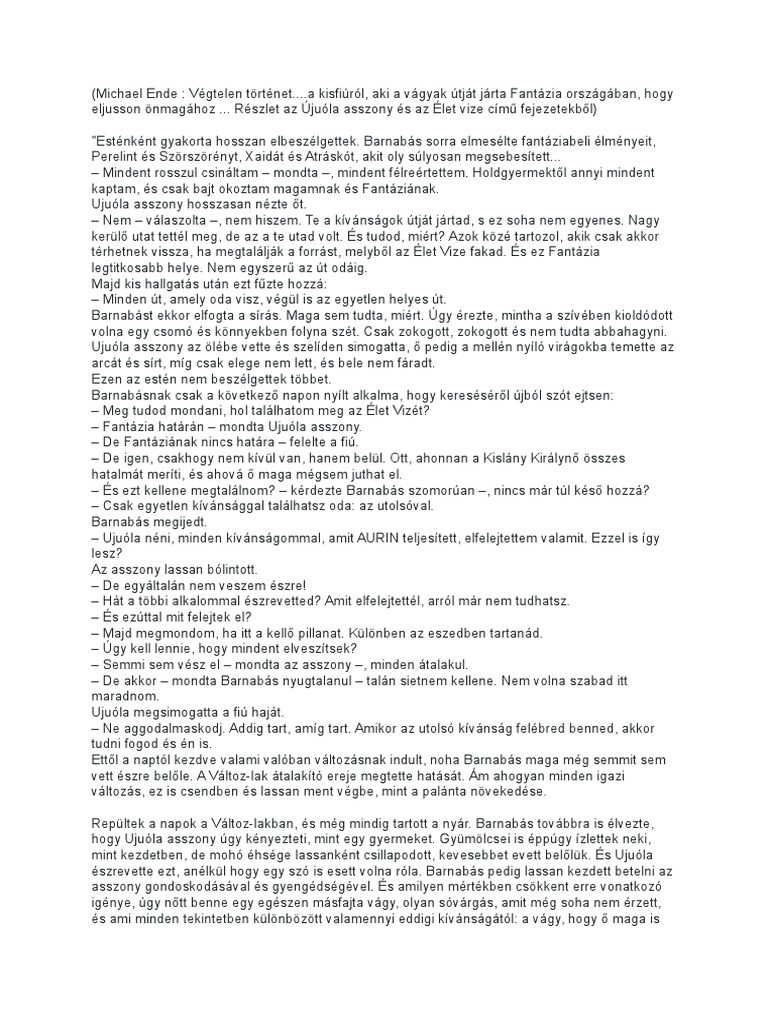 Útban Az Élet Vizéhez | PDF