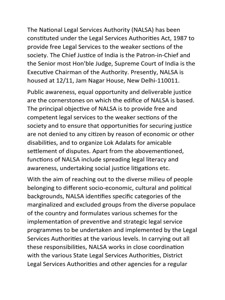 DLSA Internship Report | PDF | Judge | Justice