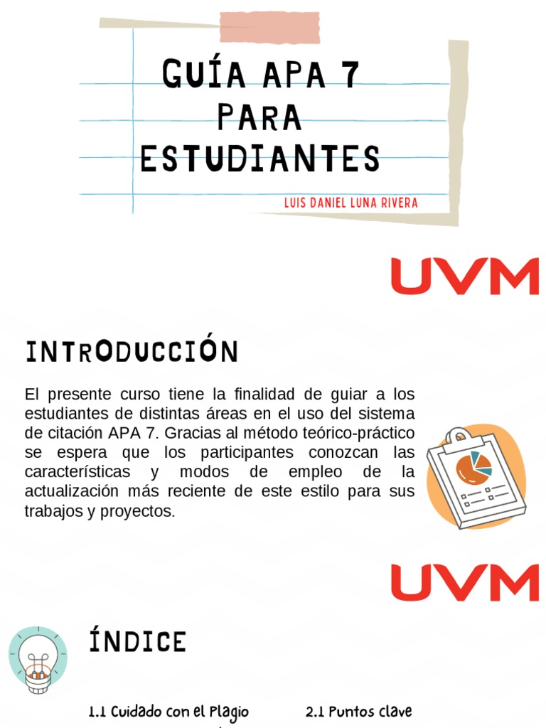 Guía de Citación APA 7 para Estudiantes | PDF | Artes del Lenguaje y ...
