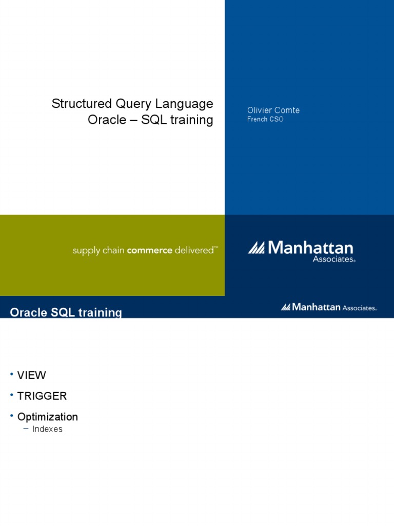 Advanced SQL I I I | PDF | Database Index | Pl/Sql Advanced SQL I I I | PDF | Database Index | Pl/Sql