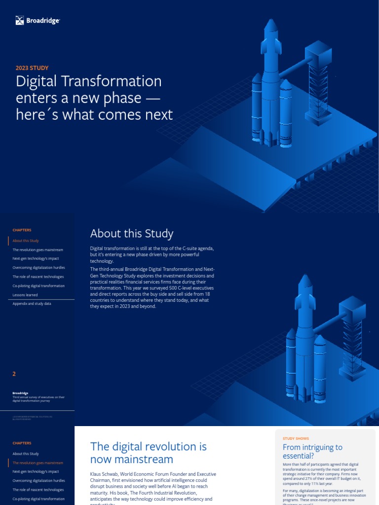 Broadridge Digital Transformation and Next Gen Technology Study 2023 ... Broadridge Digital Transformation and Next Gen Technology Study 2023 ...