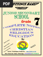 Mat Grade 8 Jss Comprehensive Notes | PDF | Education Reform | Mathematics