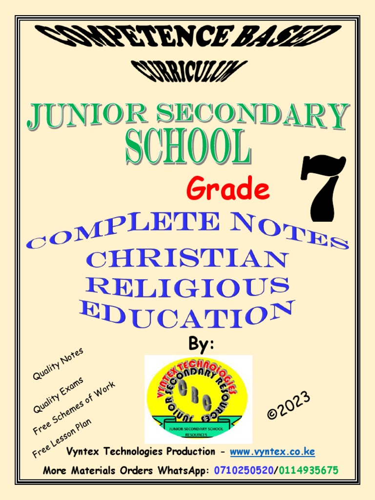 Cre Complete Notes Grade 7 | PDF | Paul The Apostle | Moses