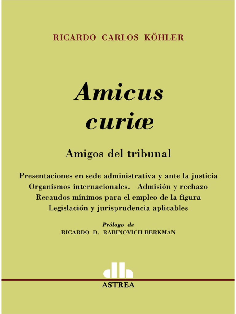 Amicus Curiae | PDF | Caso de ley | Amicus Curiae