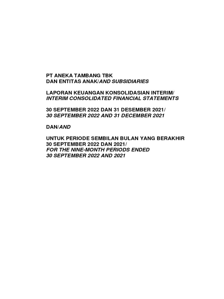 FS Antam 2022 Q3 - Final | PDF