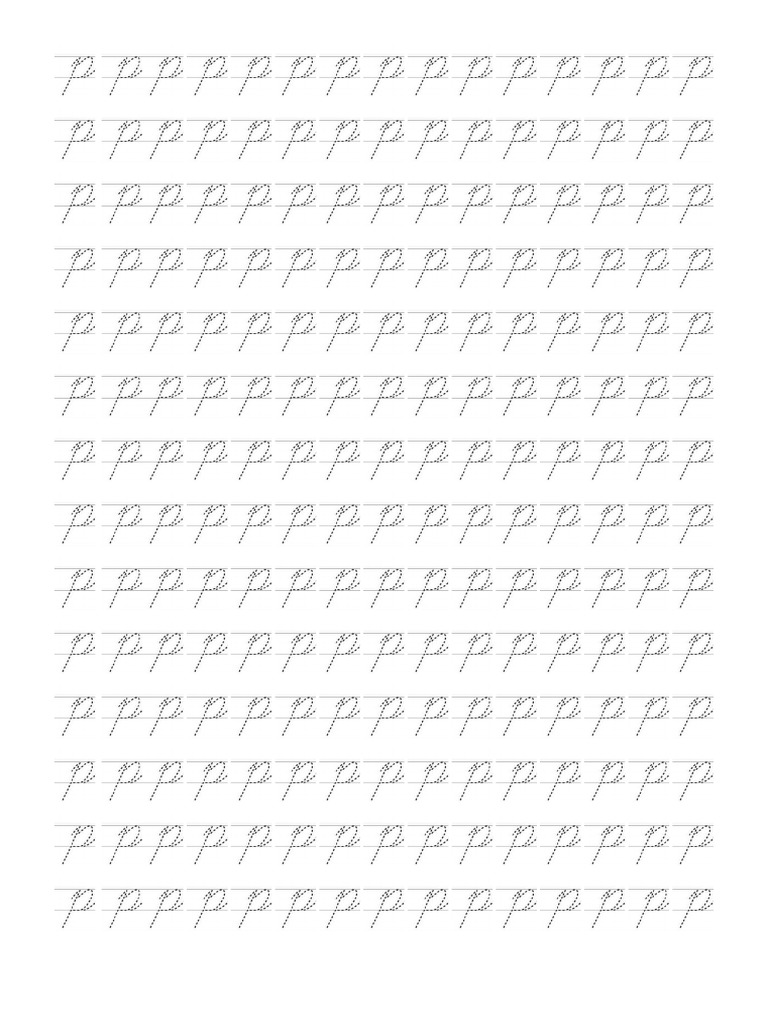 Trazo de La P Corrida | PDF