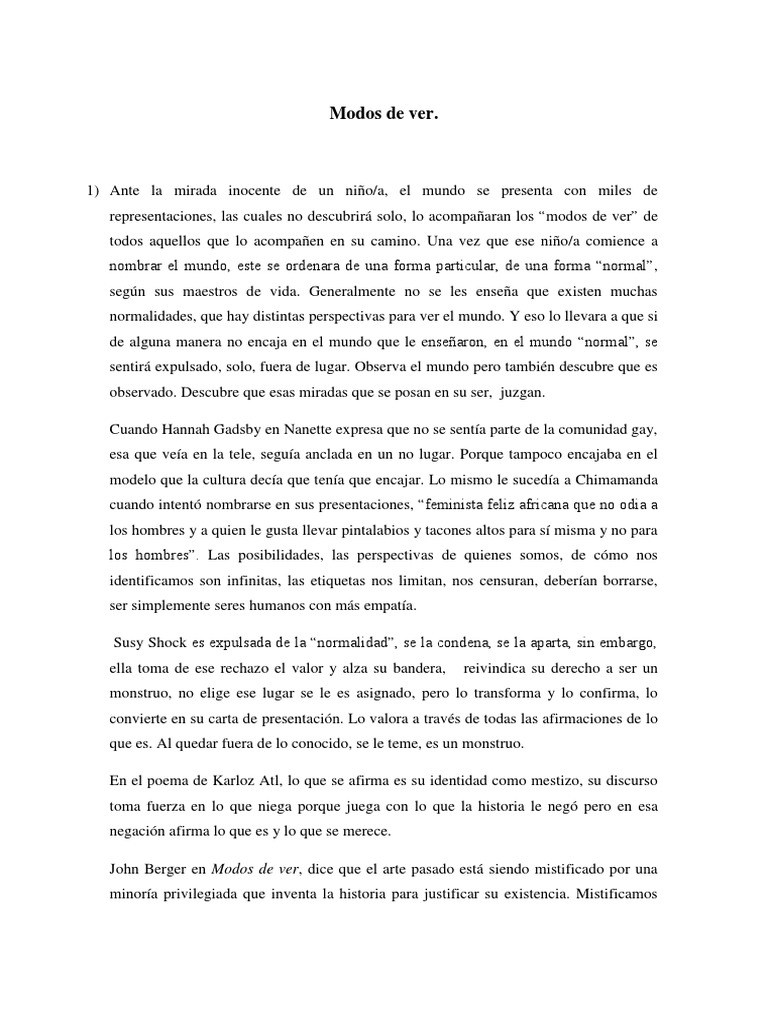 Modos de Ver | PDF