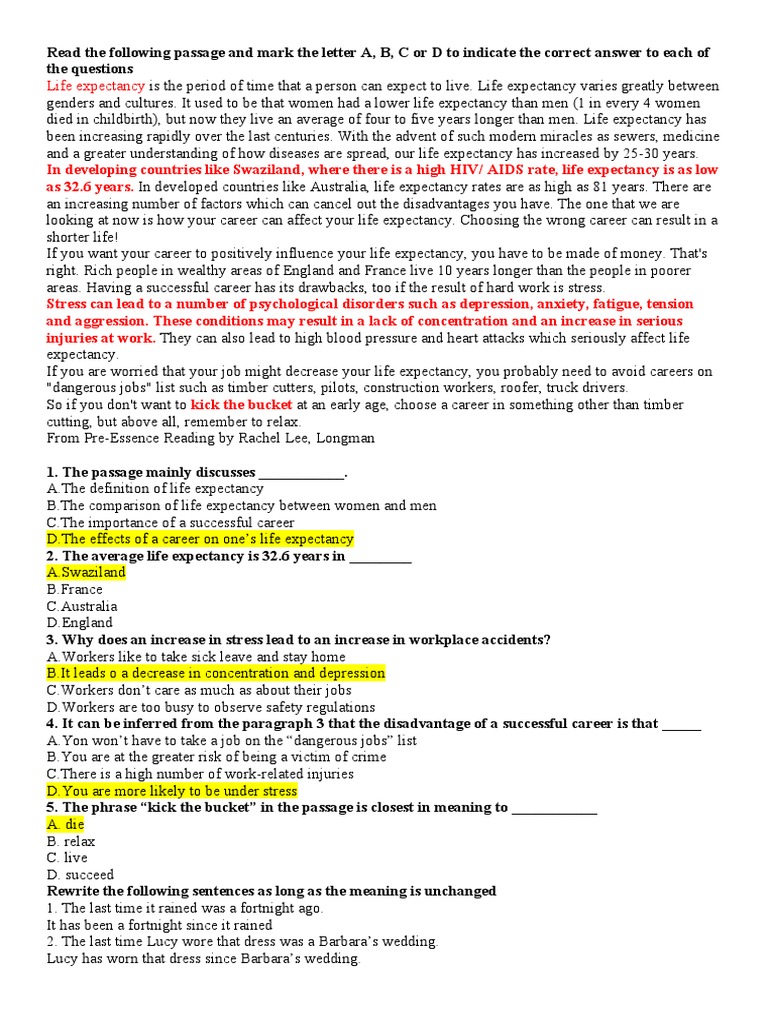 Bu I 10 Unit 2 The Generation Gap 13.8.23 | PDF | Life Expectancy ...