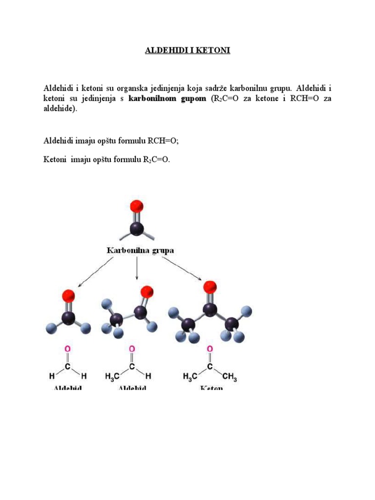 Aldehidi I Ketoni | PDF