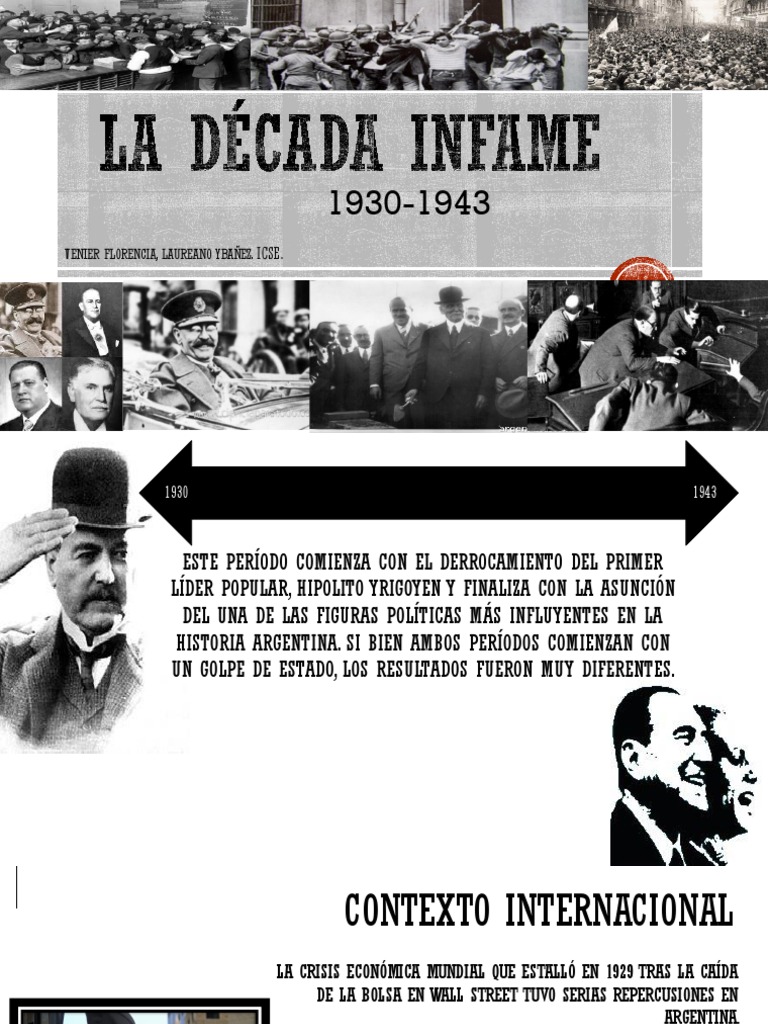 La Década Infame | PDF | Argentina | Economias